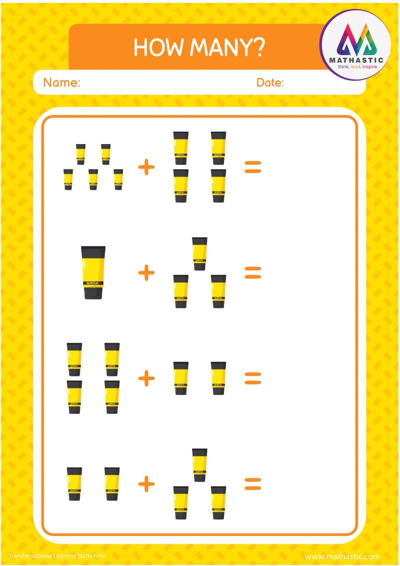 Addition Sheet 1 Mathastic