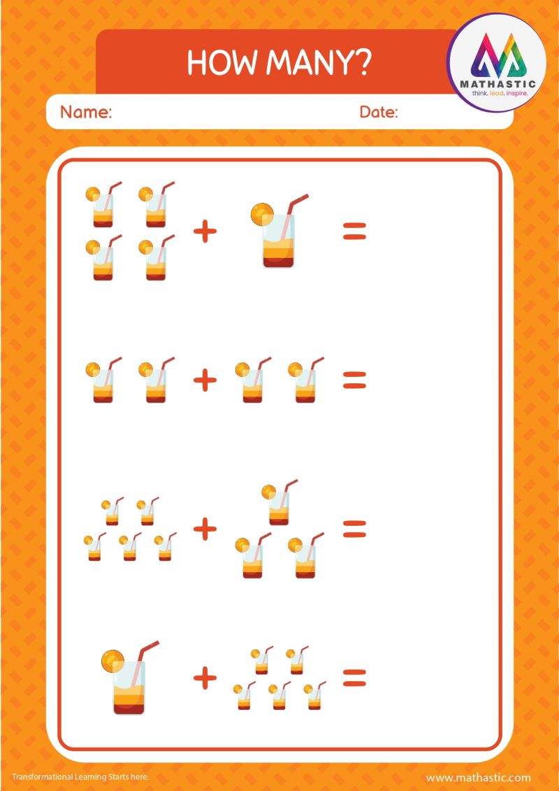 Addition Sheet 2 Mathastic
